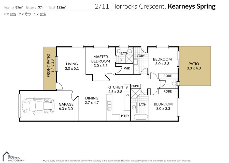 2/11 Horrocks Crescent, Kearneys Spring > myhouse realty Toowoomba