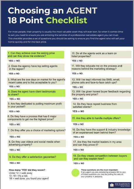 Checklist to help with selecting your agency
